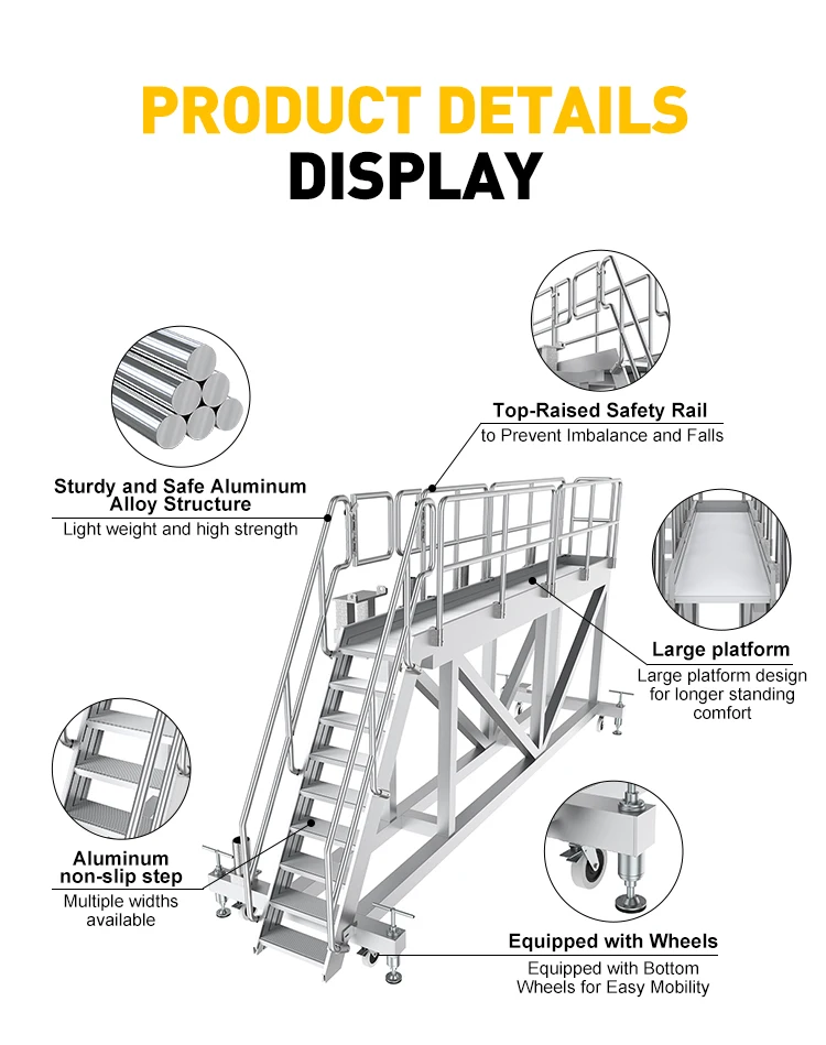 Customized Modular Aluminum Assembly Handrail Work Platform Big ...