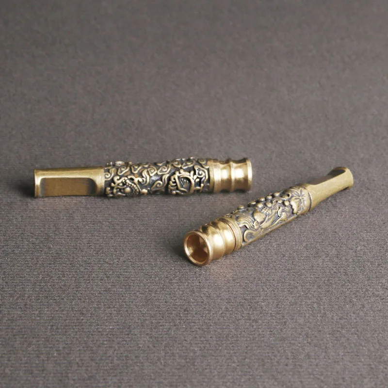 Guochao Pure Brass Cigarette Holder Removable Cleaning Filter Core ...