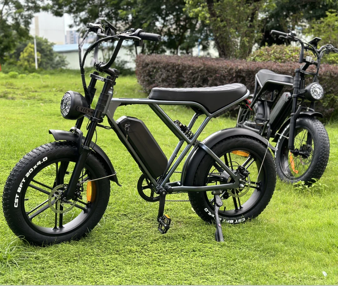 Fatbike Ouxi H9 2.0 Version E-bike Fat Tire Bike Rear Suspension 250w Electric Bicycle Ouxi V8 ...
