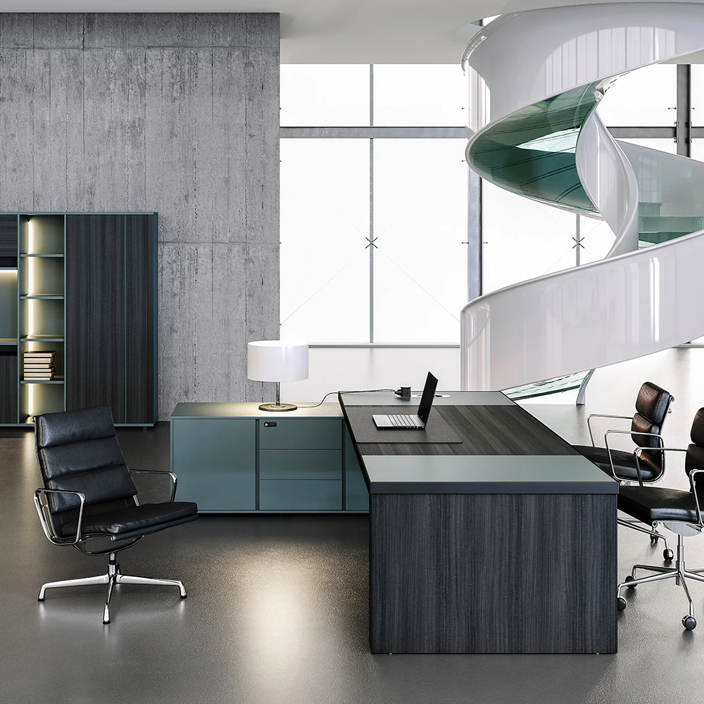 Factory Made Modern Luxury Office Desks Wood Mcf Executive Office Table ...