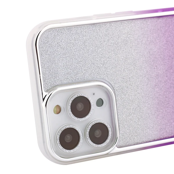 Phantom Staining + Silver Glitter Flakes Cell Phone Case For Iphone ...