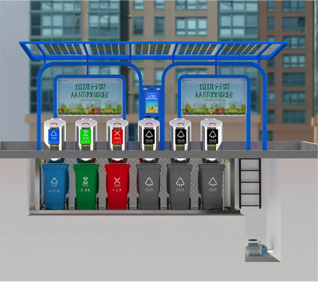 Rnkj 240l*4 Underground Separate Classification Garbage Bin Smart ...