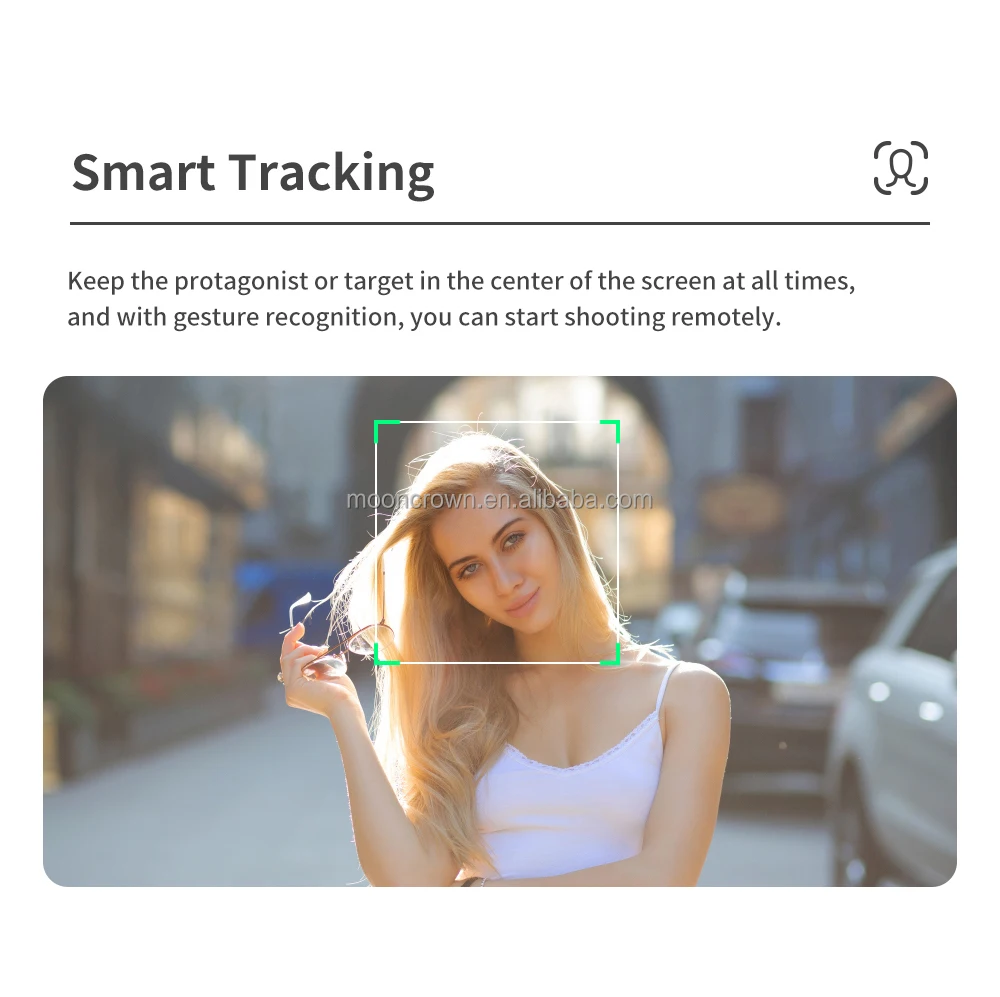 Auto Face Tracking 360 Rotation Gimbal - Stabilize Videos