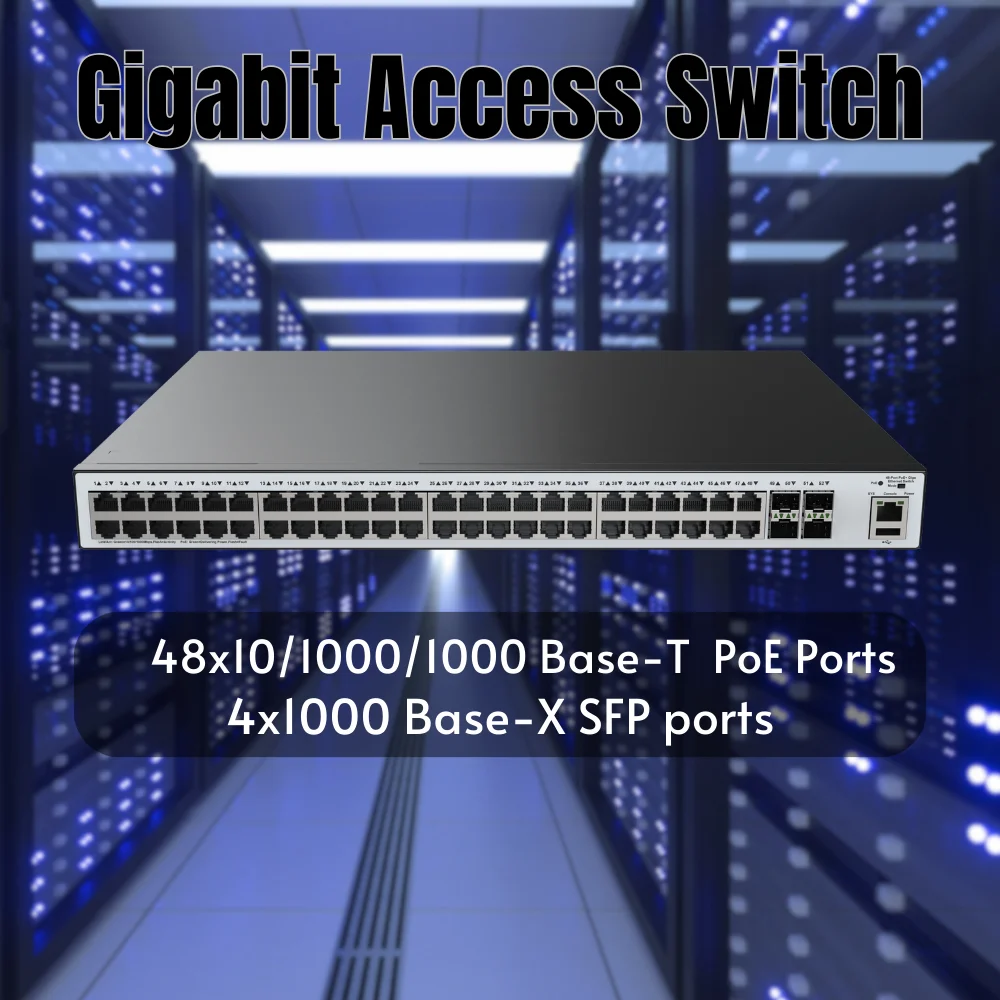 48 Port Poe Switch Gigabit Managed Poe Switch Odm Oem Factory Directly ...