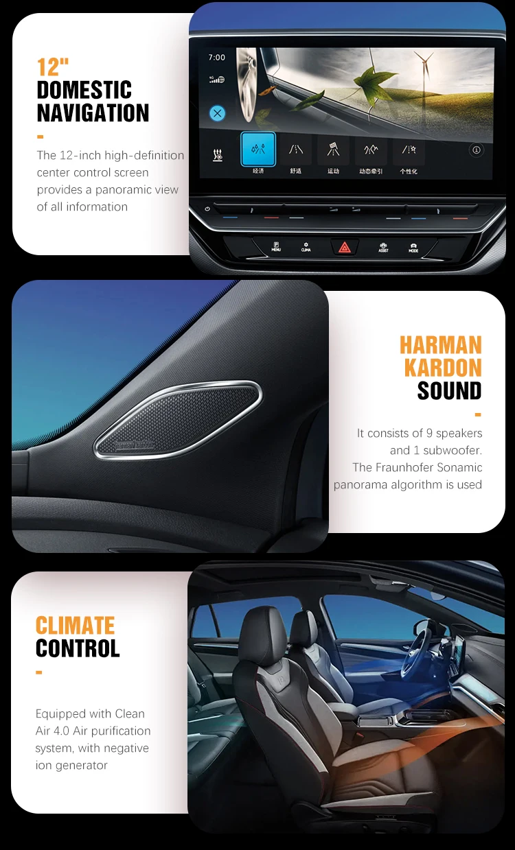 2023 Faw Volkswagen Id4 X Electrical Suv With 4 Wheel Leather Seat ...