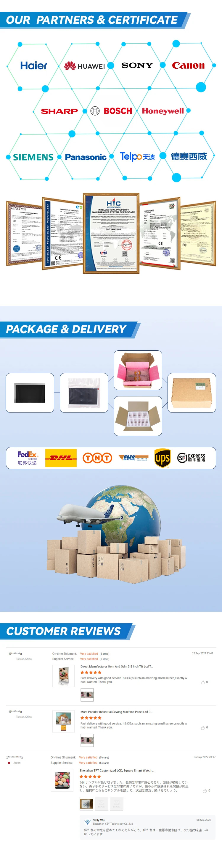 800*1280 High Resolution Mipi Interface Ips Lcd 7 Inch Tft Lcd Squared ...