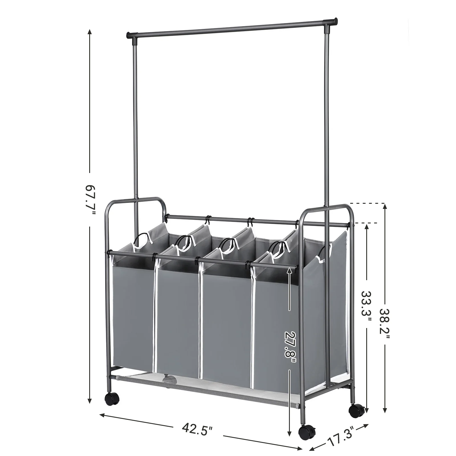 SONGMICS Laundry Trolley - Efficient Housekeeping Solutions