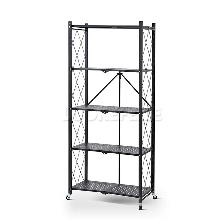 Folding Shelf 5 Tiers - Efficient Steel Storage Solutions