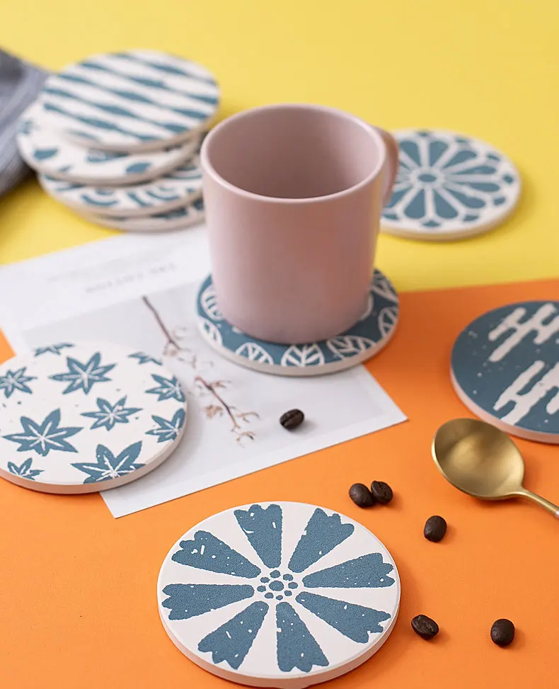 Customised Patterns And Sizes Reusable Coasters For Sheat-resistant ...