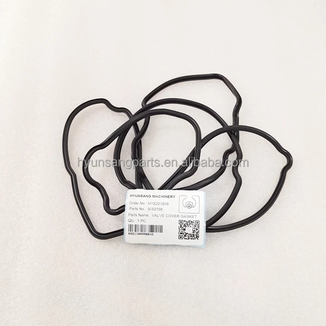 Excavator Spare Parts Hyunsang Valve Cover Gasket 3959798 3966708 for ...
