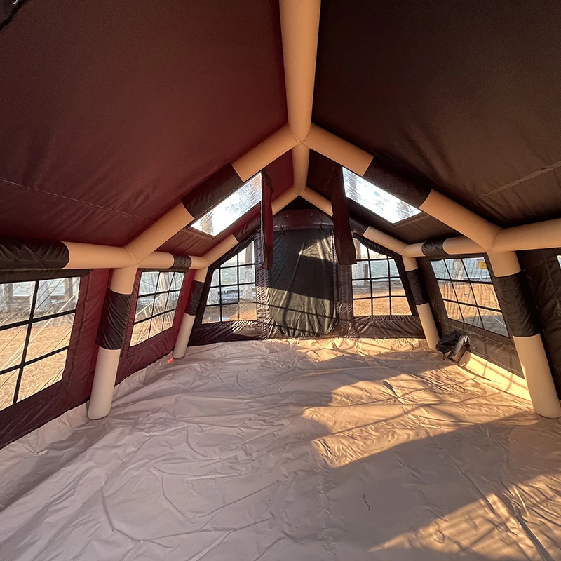 4 Season Luxury Large Camp Family Air Camping Tube Tent Inflatable ...