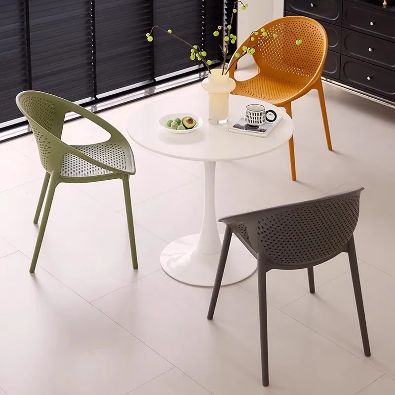 Hot Selling Nordic Home Plastic Chair Simple Thickened Stackable Dining ...