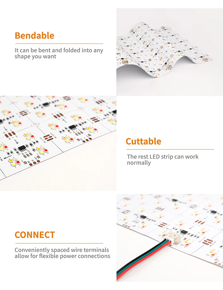 SHINESKY SPI RGBW LED Panel SMD2835 Bright Panel Flexible Backlight Led ...
