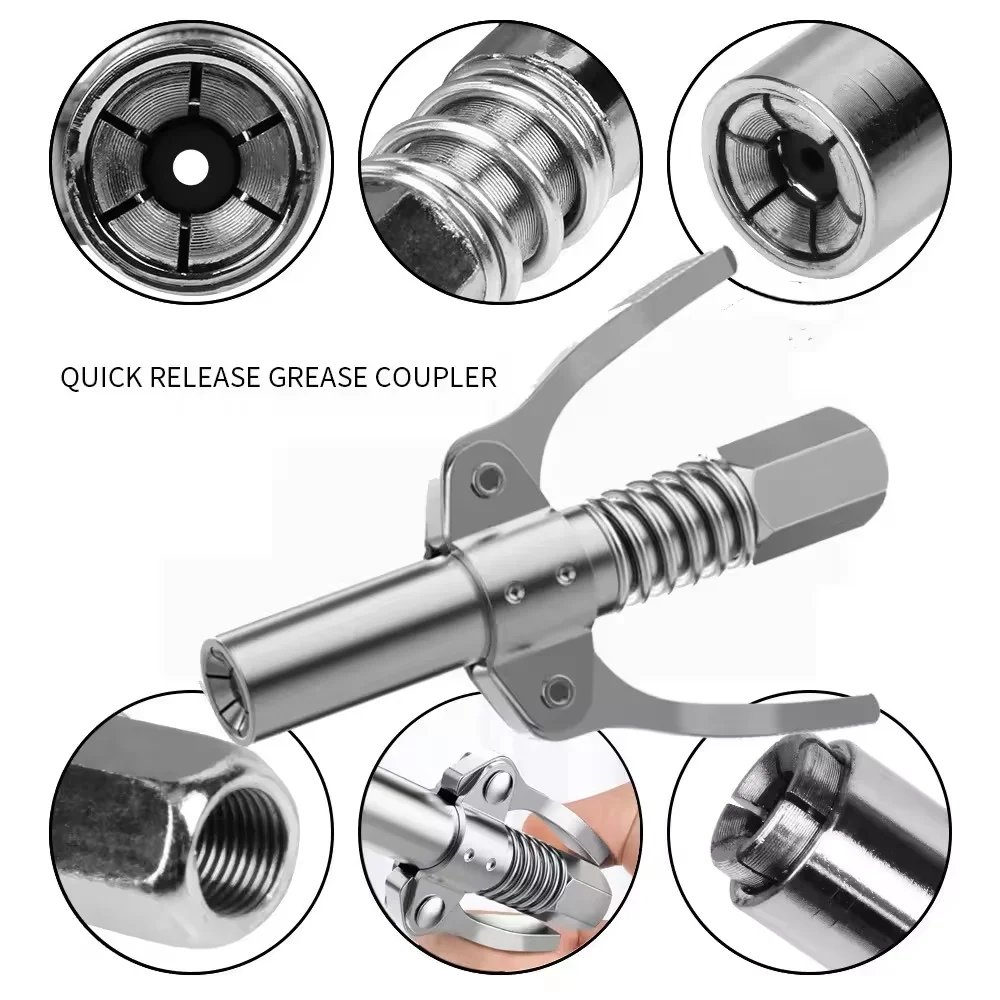 Grease Gun Nozzle Locking Clamp Type High-pressure Oil Nozzle Hand ...