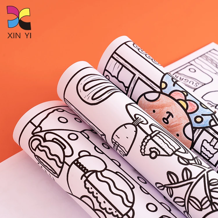 Customized Drawing Painting Kids Easy Learning Coloring Book