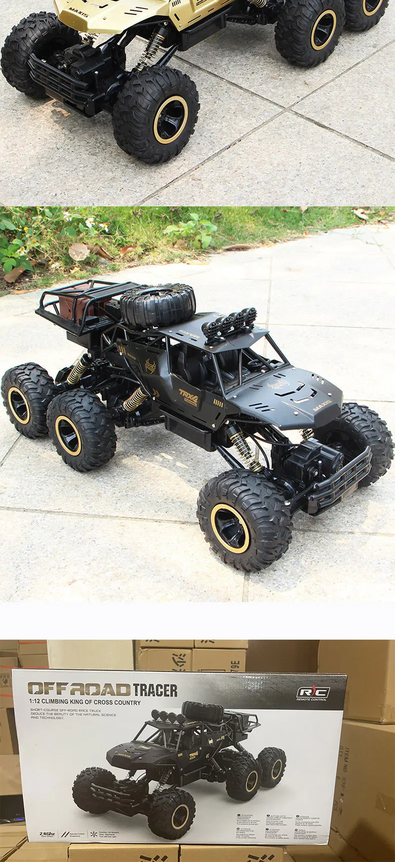 High-speed RC Car - 46cm Six Wheel off-Road Monster Truck