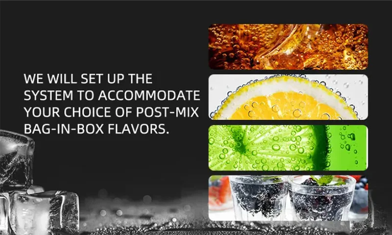 4-6 Flavors Post Mix Cold Drink Soda Beverage Dispenser