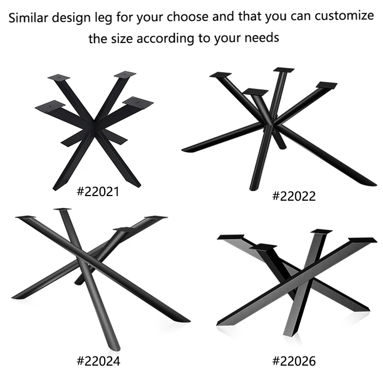 Table Legs Industrial Custom X Shape Metal Table Leg for Luxury ...