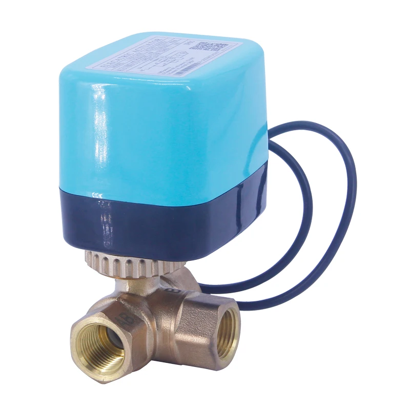 Dn25 3way Competitive Electric Actuator Ball Valve Stainless Steel ...