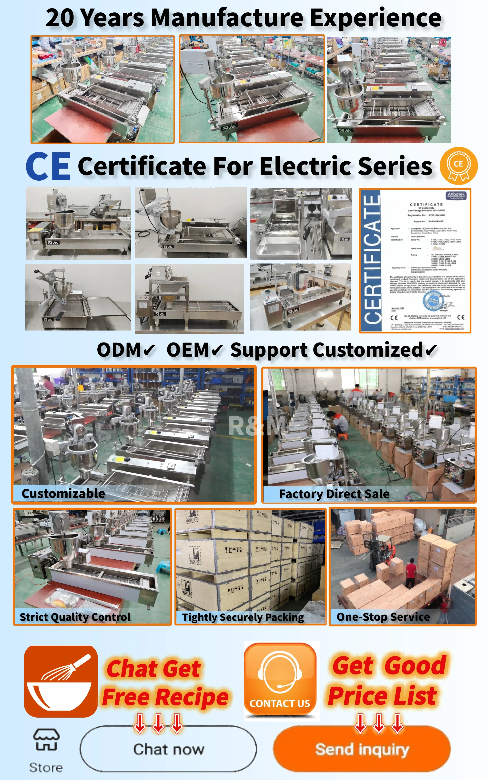 A Mochi 3 Shape Doughnuts Dispenser 110v Automatic Manual Crank Press ...