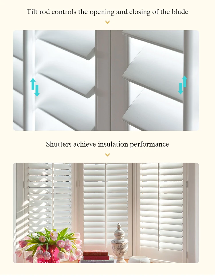 Excellent Quality Good Price Solid Wood/pvc Plantation Shutter ...