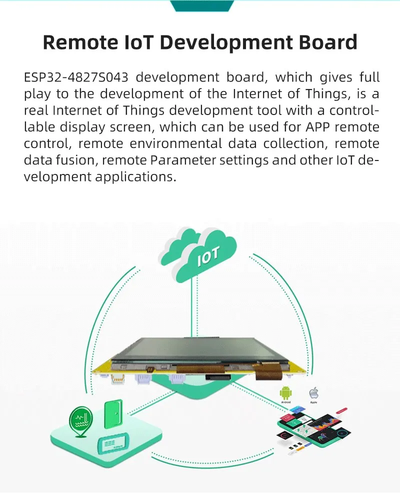 Esp32 S3 Hmi 8m Psram 16m Flash 4 3 Ips Tn Screen For Arduino