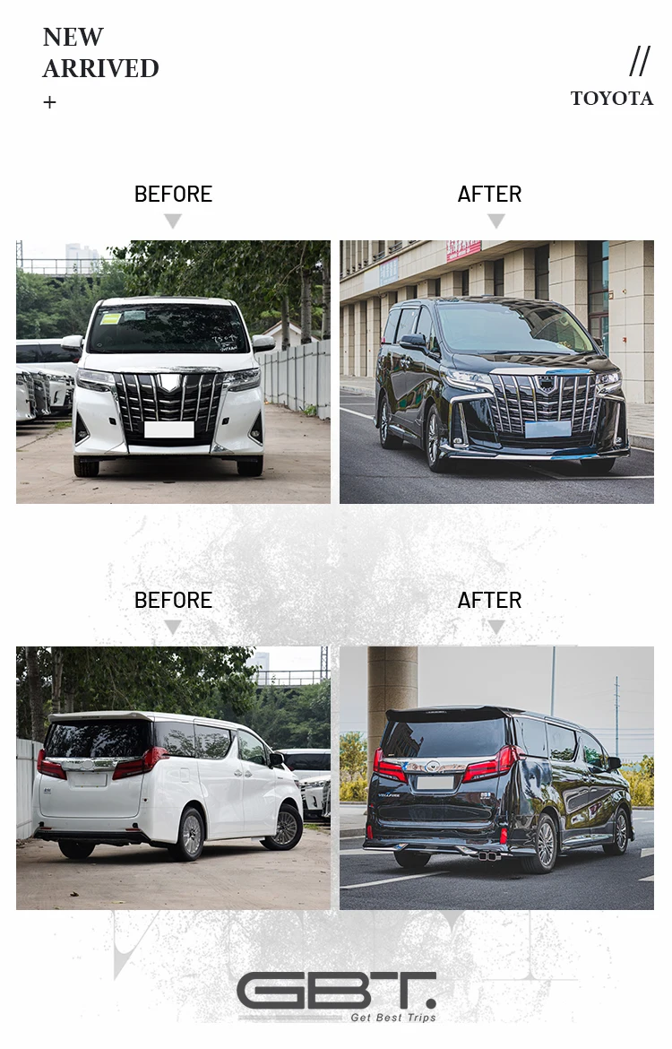 Gbt Upgrade Kit For Toyota Alphard Accessories Facelift For Toyota ...