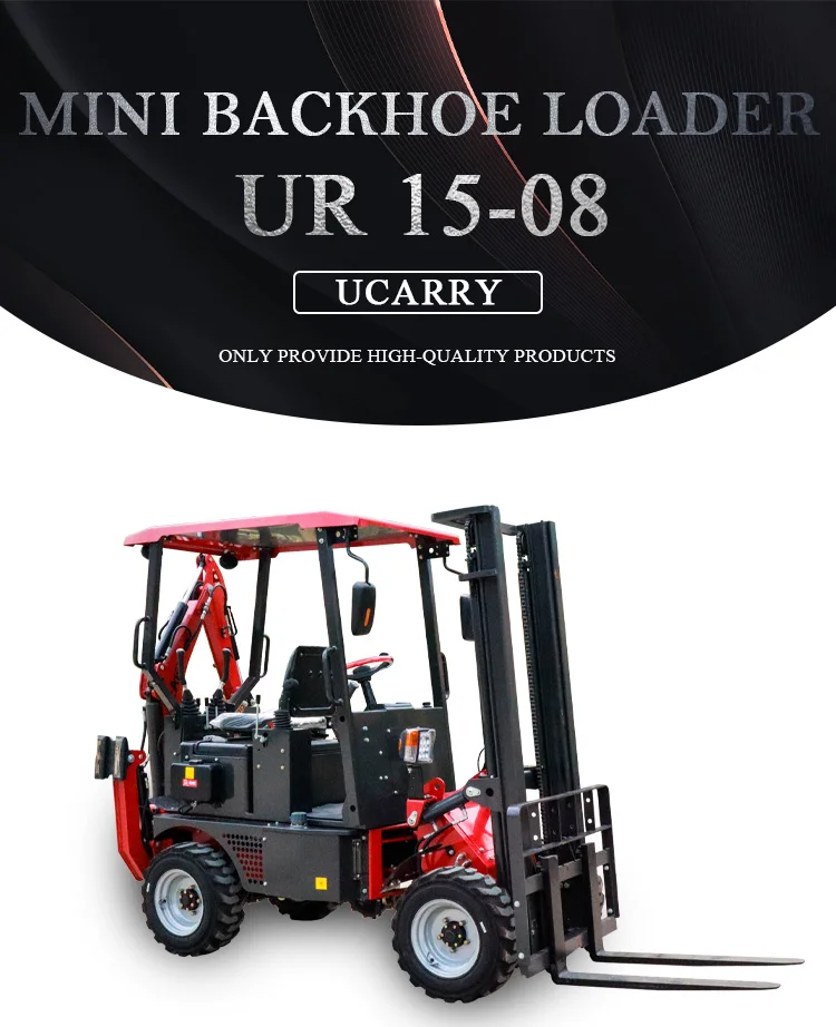 Construction Machinery Fork Loader Forklift Articulated Chinese Compact ...