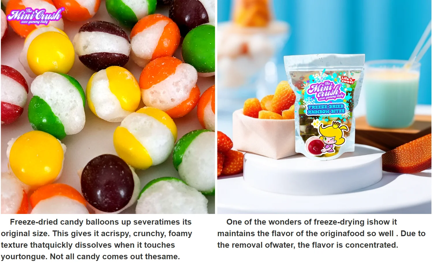 Minicrush Candy Freeze Dried Snacks Sweets Freeze Dried Candy As Gift ...