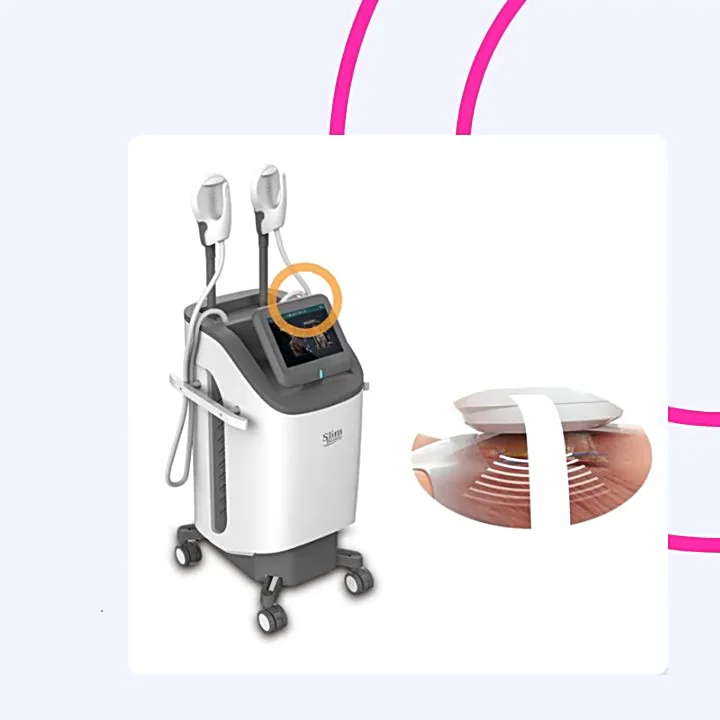 2 Handles 9 Tesla Body Sculpt Fat Belly Burning Ems Muscle Stimulator ...