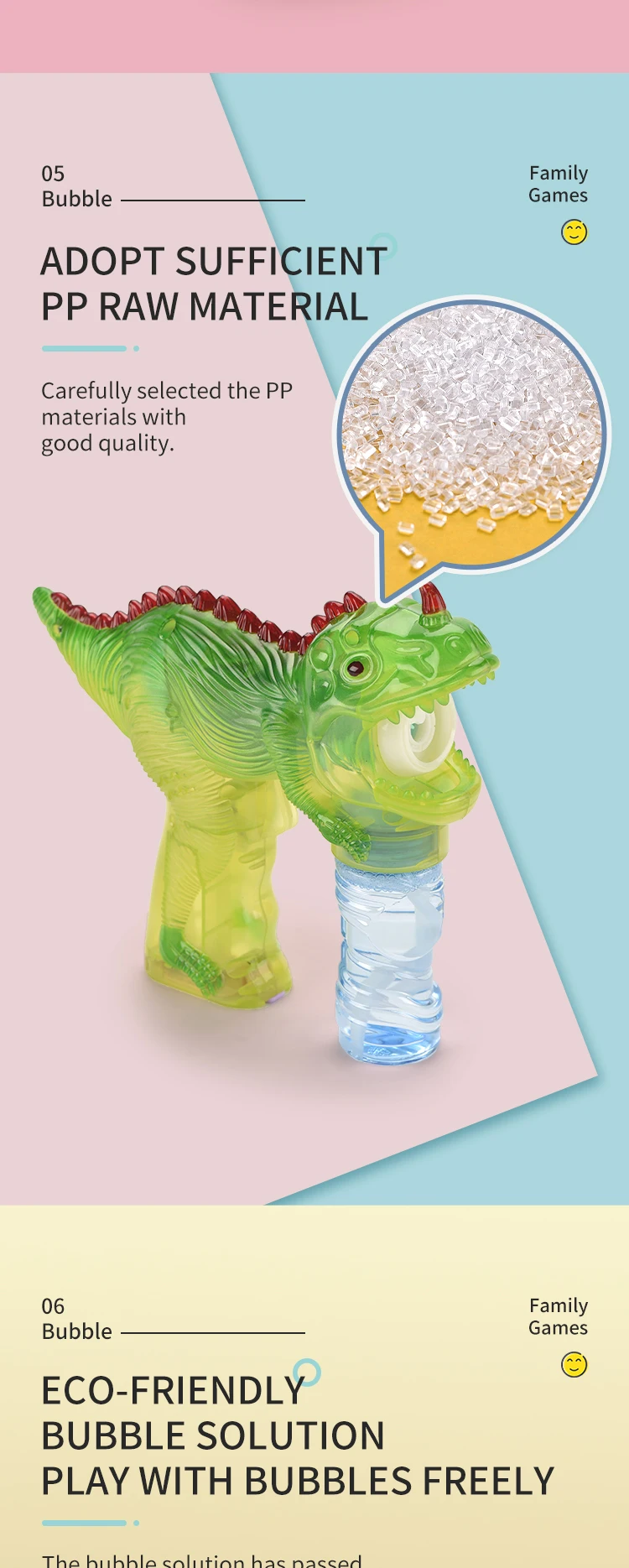 Transparent Light&sound Bubble Gun Electric Drive Bubble Wand Dinosaur ...