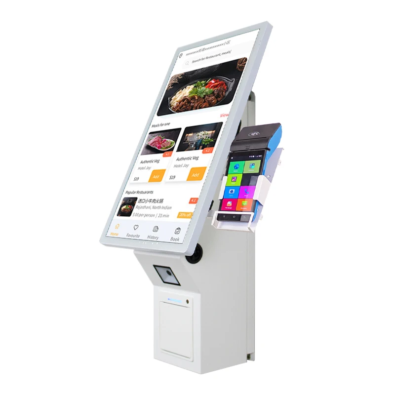 21.5-inch Restaurant Menu Touch Screen Pos Kiosk Wall-mounted Self-service Food Order System ...