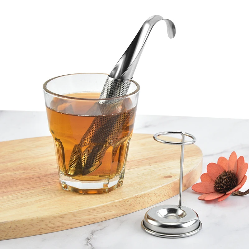 Food Grade Stainless Steel Long-handle Tea Filter Stick Pipe Steeper ...