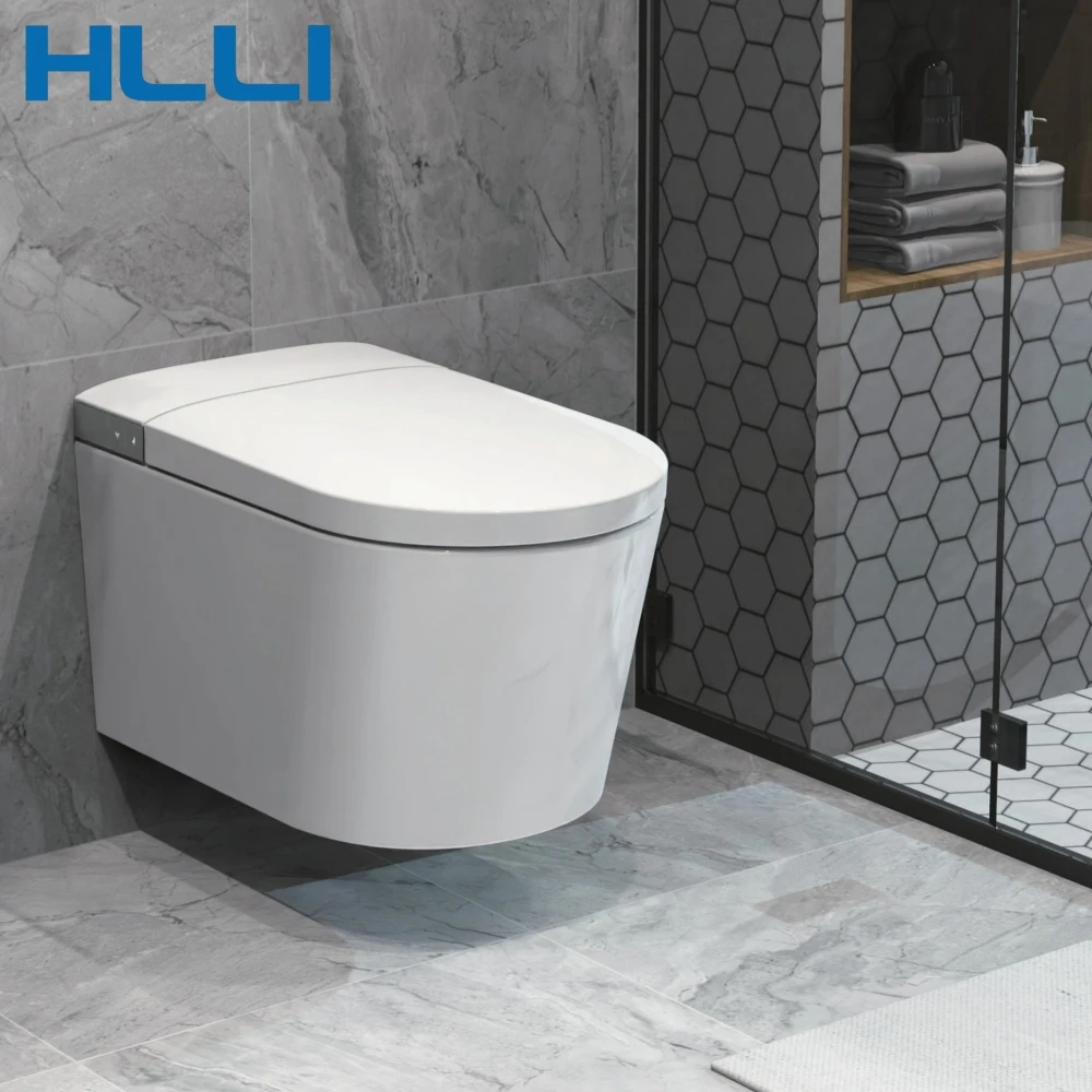 HLLI Modern WC Toilet Set Auto Flush Smart Toilet Bowl For Bathroom ...