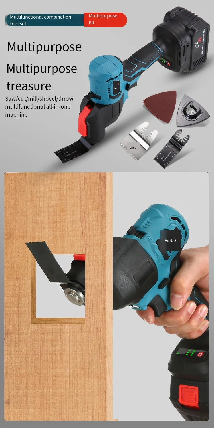 N In 1 Cordless Tool Kits Multi-functional Power Tool Combo Set Jig Saw ...