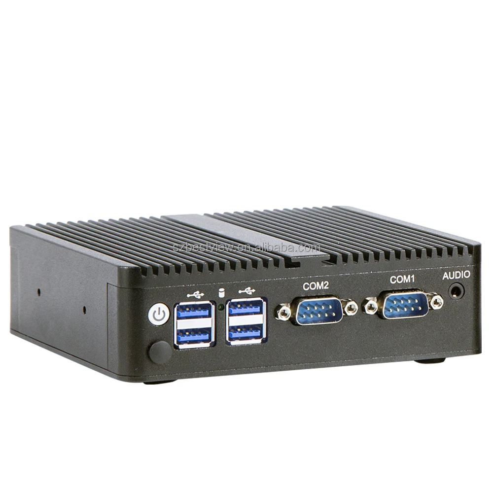 Wall Mounted/embedded Celeron Fanless Mini Industrial Pc Nano Box For ...