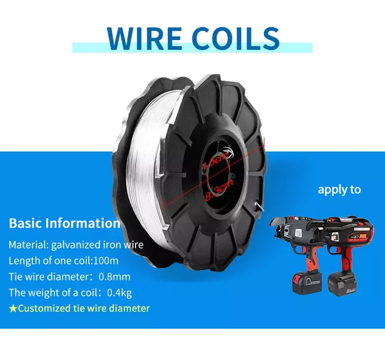 Rebar Tying Machine Tier Gun Tie Binding Wire Coil Tying Wire - Buy ...