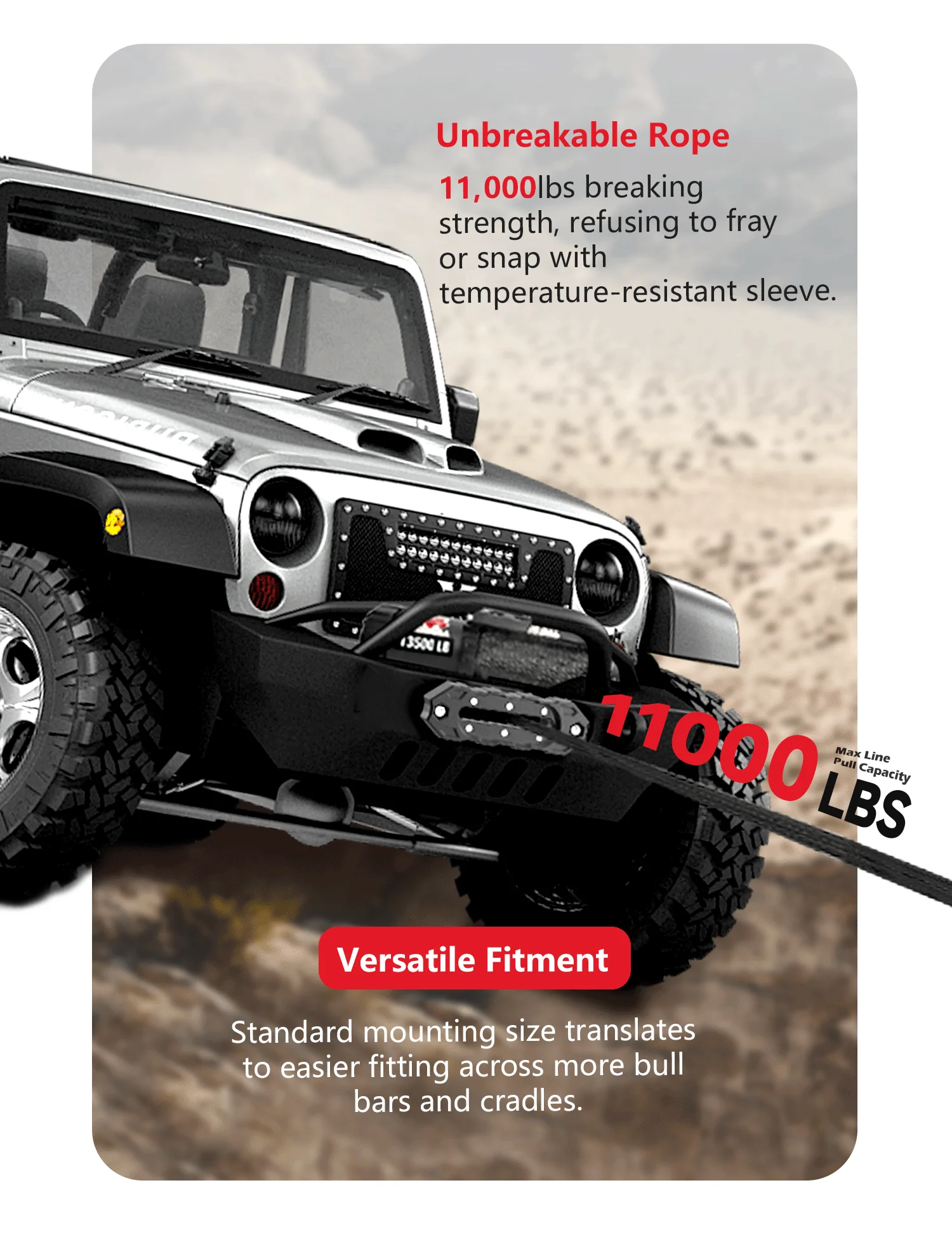 Ambull Factory 4X4 off Road 13500 LBS Trailer Winch Electric Winch ATV ...