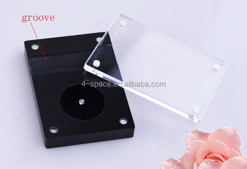Durable 100 Grids Transparent Acrylic Diamond Gems Storage Boxes