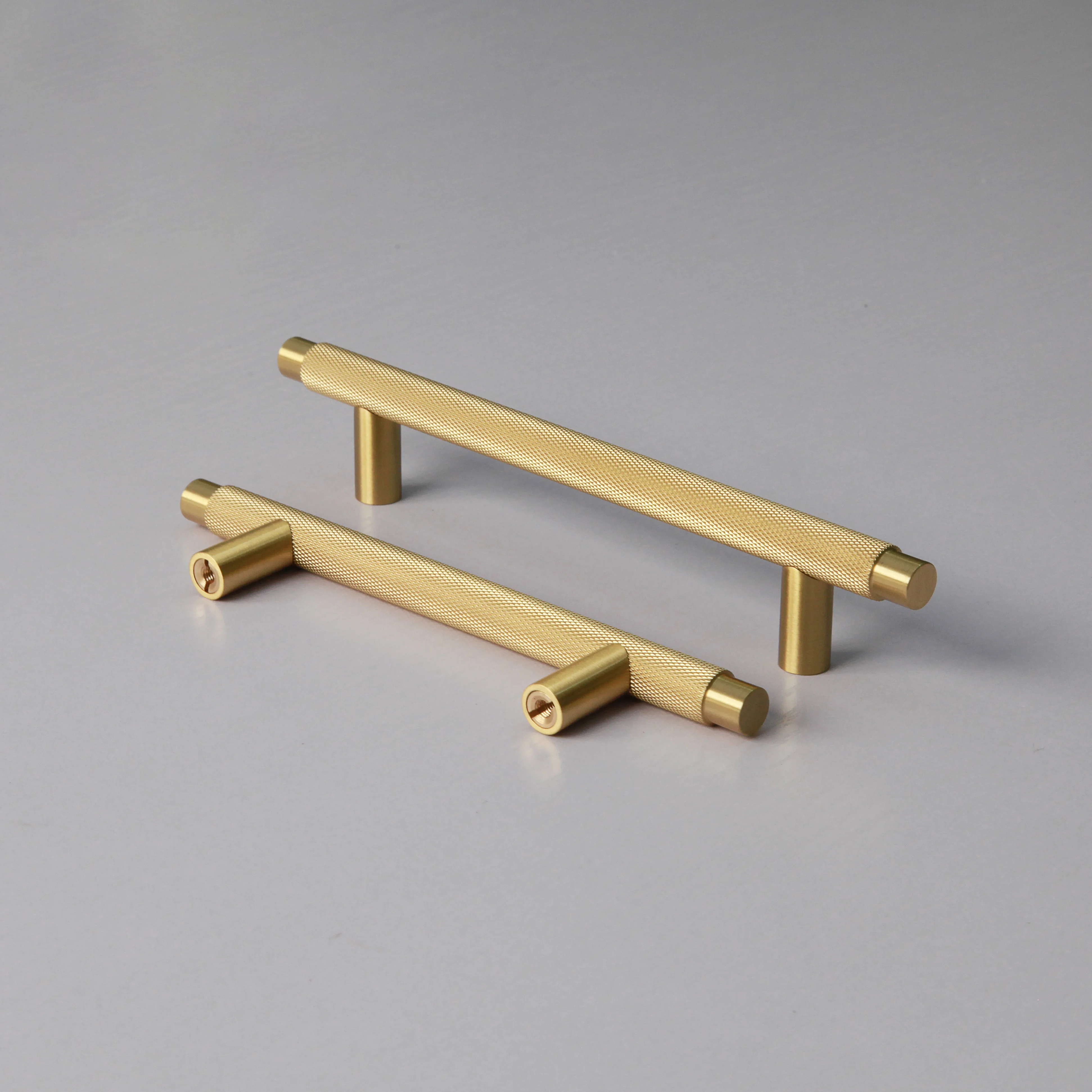 Luxury Knurling Brass Cabinet Handle For Kitchen Bedroom Custom Multi ...