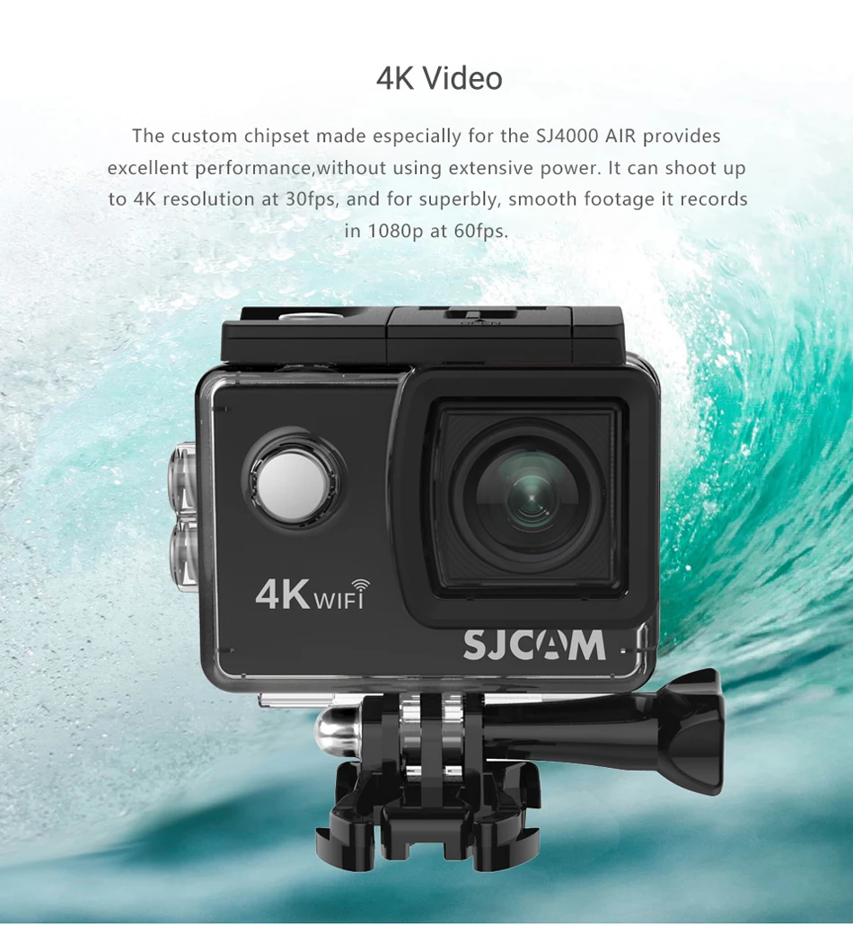 Sjcam Sj4000 Air 4k Ultra Hd 16mp Wifi Action Camera Wide Angle ...