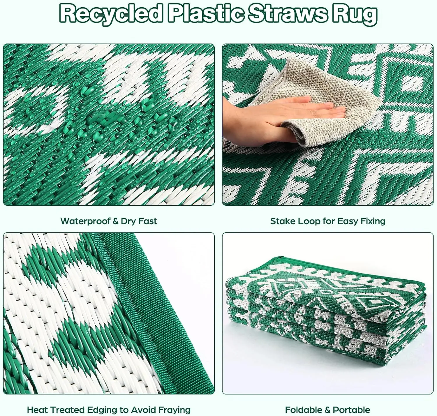 Custom Waterproof Outdoor Carpets for Camping & Picnics