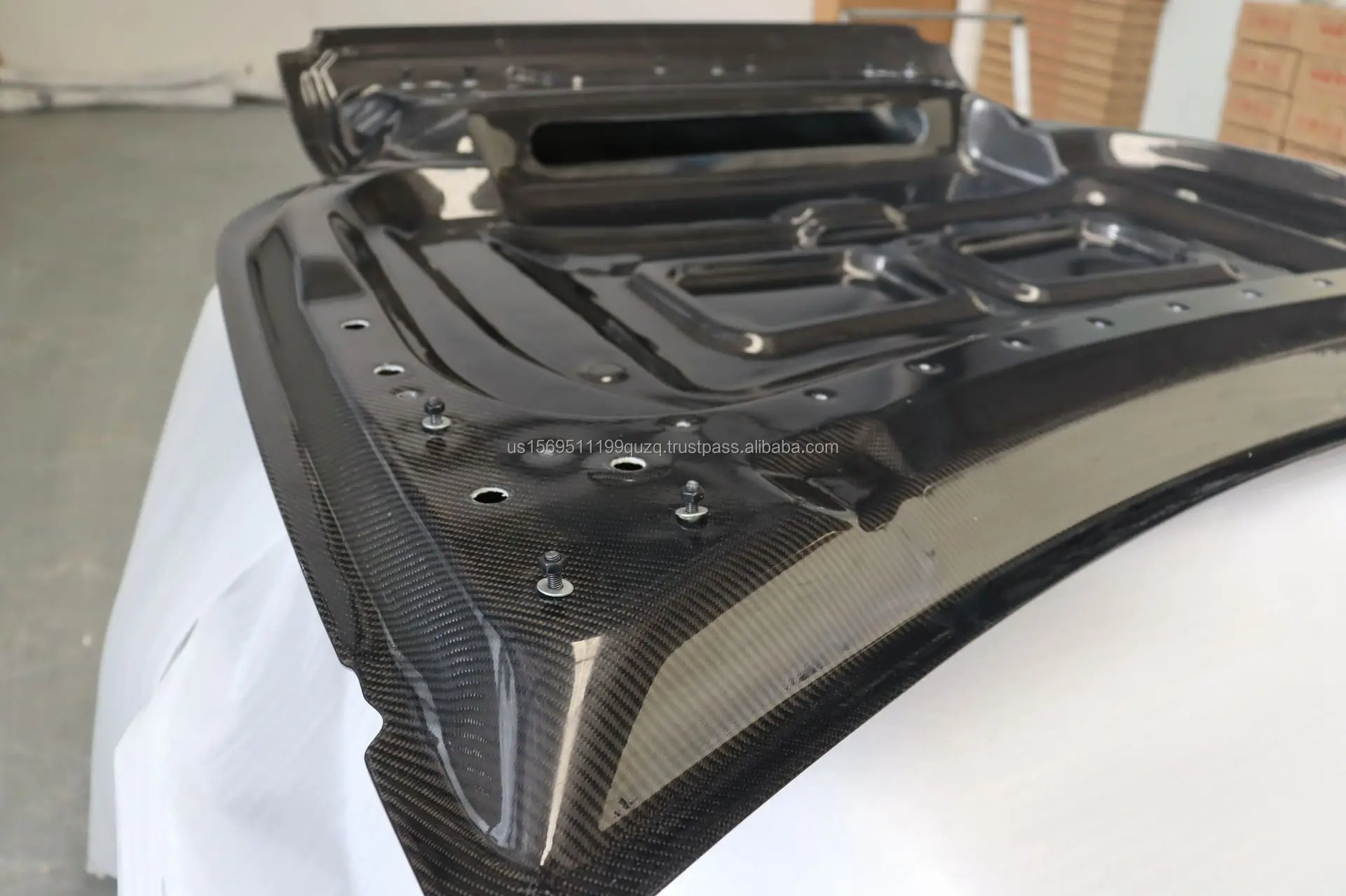 New Carbon Fiber Front Bonnet Hood for Land Rover Defender Carbon Fiber ...