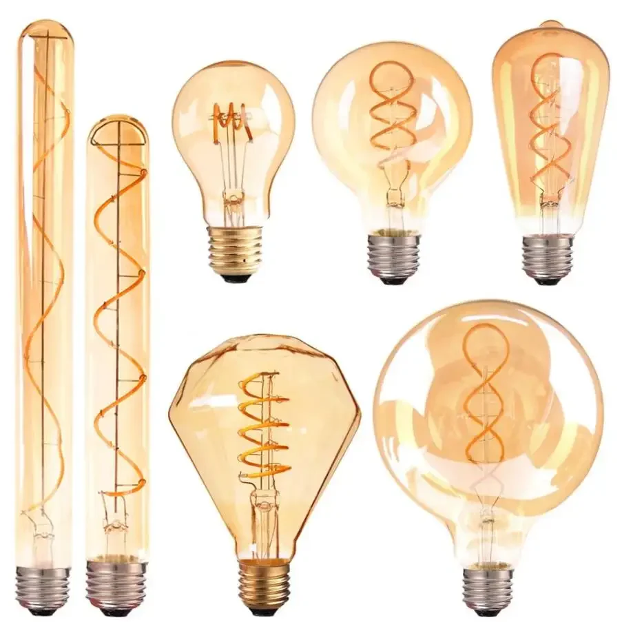 Quality Nostalgia Retro Lighting in the Home Cafe Bar E27 ST64 LED 4W ...