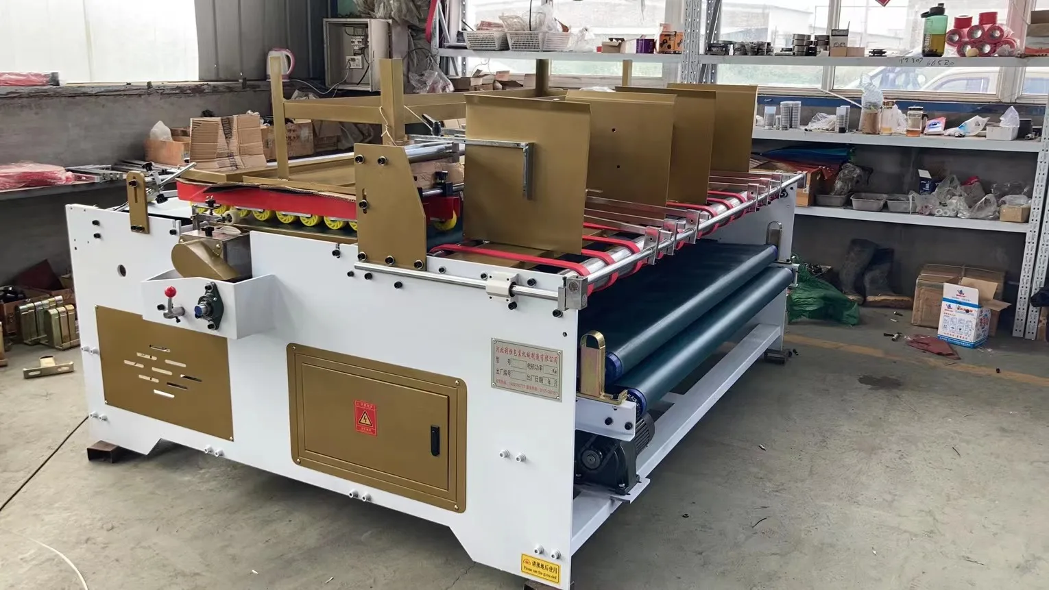 Manual Feeding Cardboard Press-fit Semi-automatic Folder Press Gluer ...