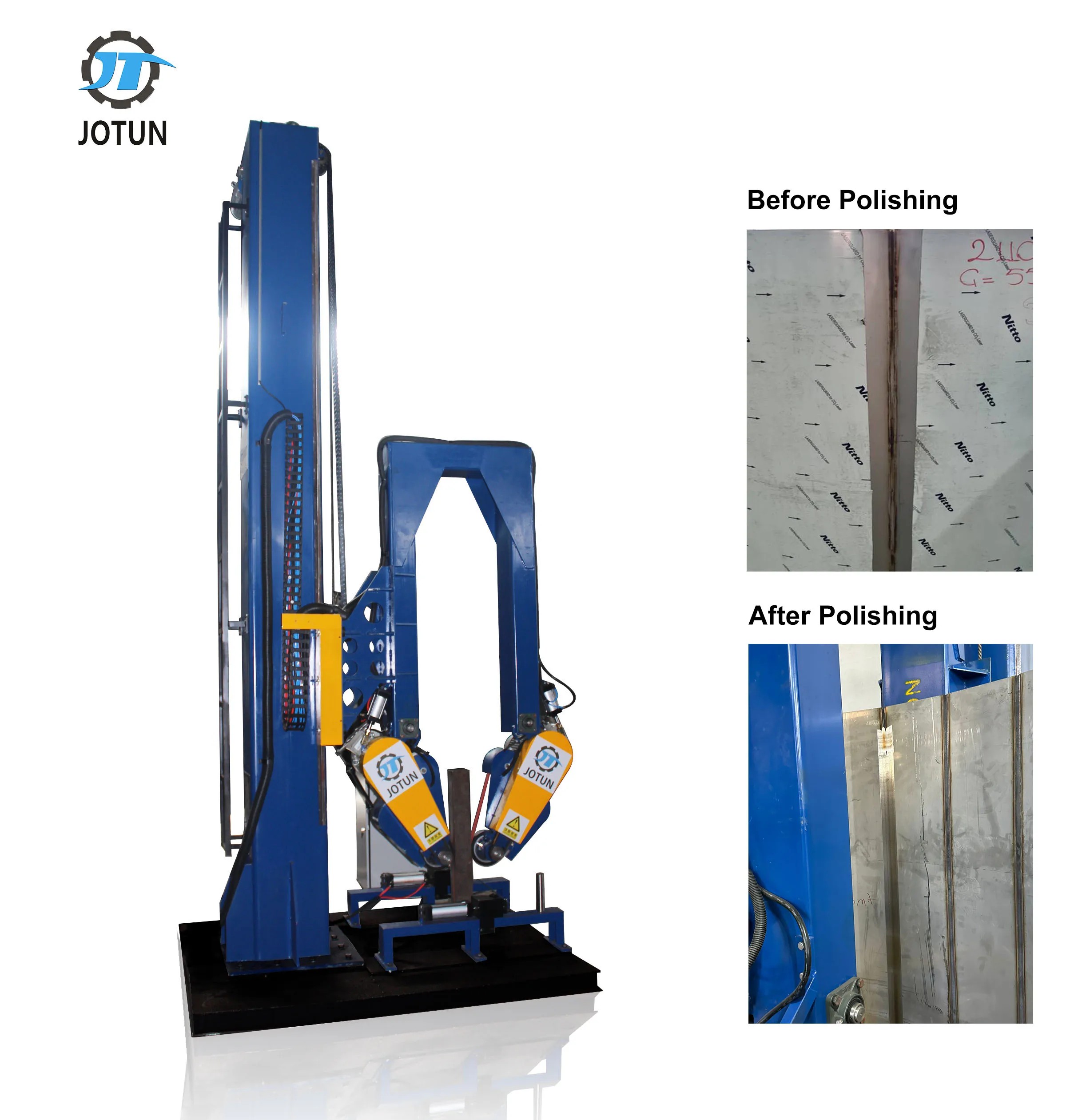 Weld Seam Surface Vertical Polishing Machine For Specially Designed To ...