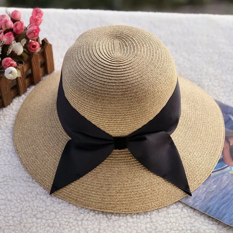 Custom 2024 Straw Hat Ladies With Wide Brim New Straw Hats Summer Women ...