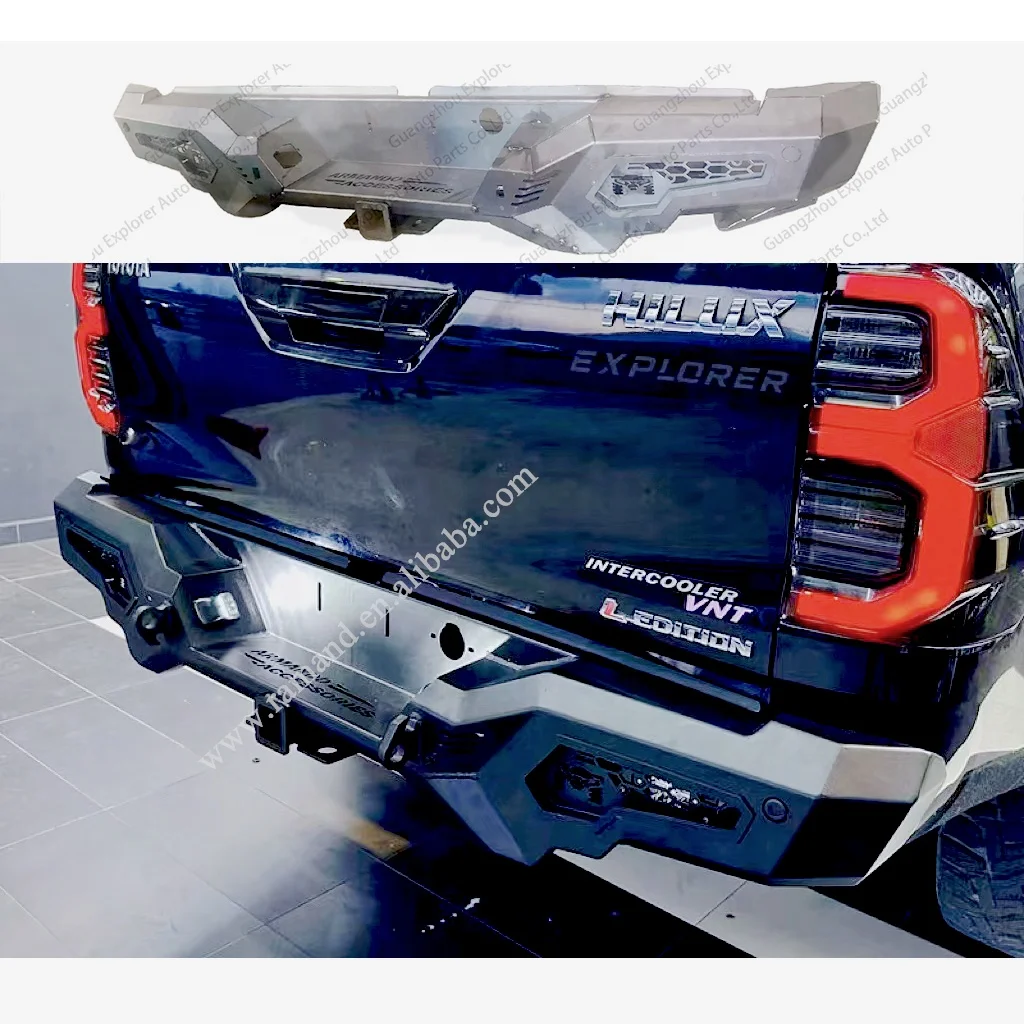 Armando Hilux Revo Steel Rear Bumper Bar Steel Rear Bumper For Revo ...