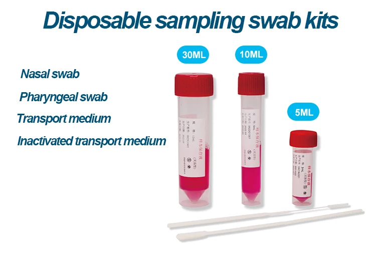 Medical Nose Swab Disposable Nasopharyngeal Flocked Swab Sterile 128cm95cm Breakpoint Nasal
