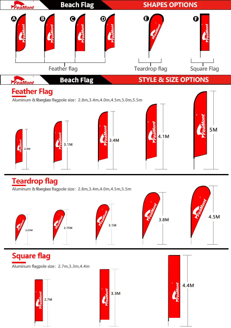 Custom Print Flagpole Pride Feather Flag - Promotional Advertising